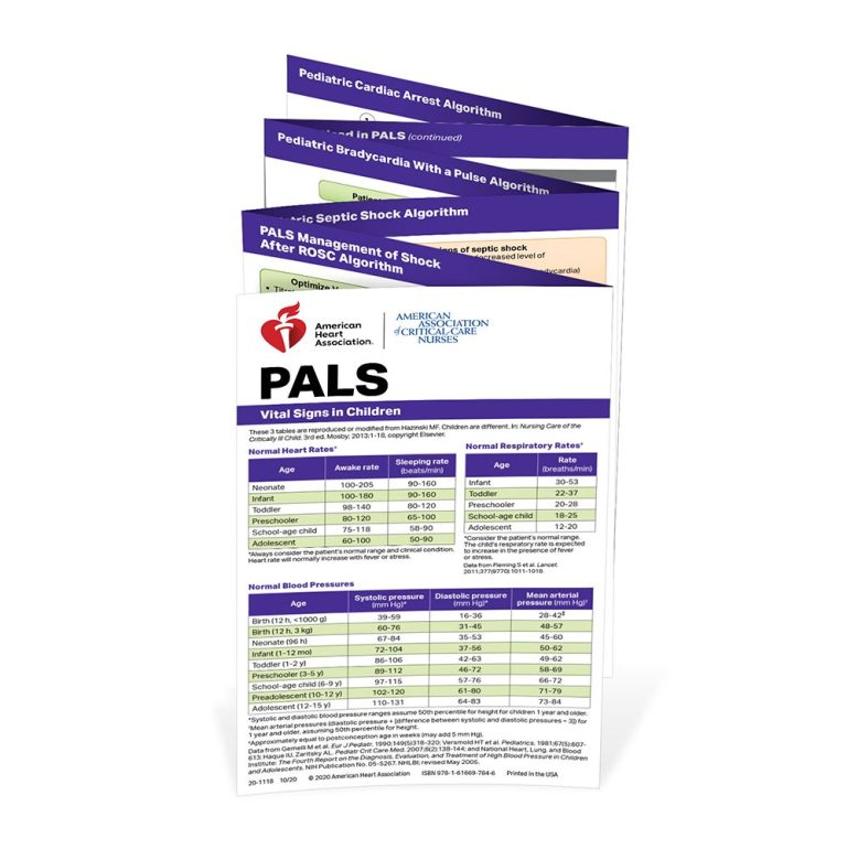 Buy AHA PALS Pocket Reference Card