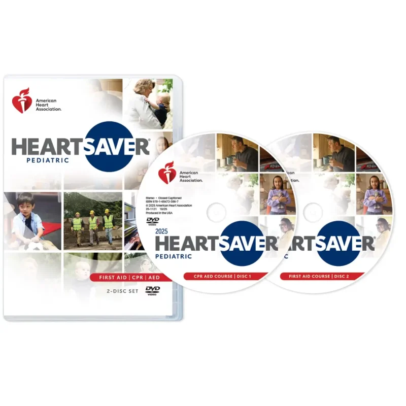 2025 Heartsaver® Pediatric First Aid CPR AED Course DVD Set - RC Health ...
