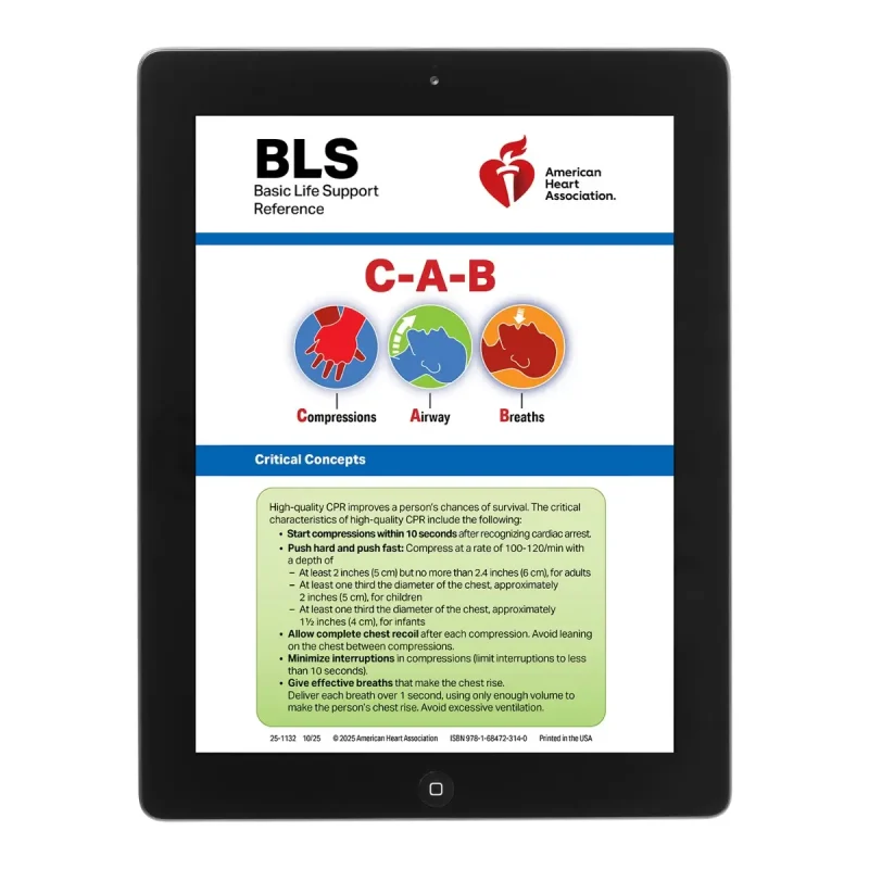 2025 BLS Digital Reference Card - RC Health Services Training Shop